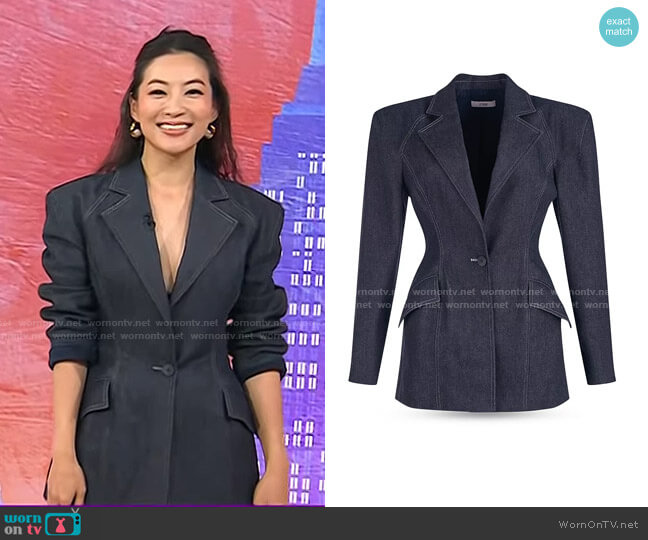 WornOnTV: Arden Cho’s denim blazer on Today | Clothes and Wardrobe from TV