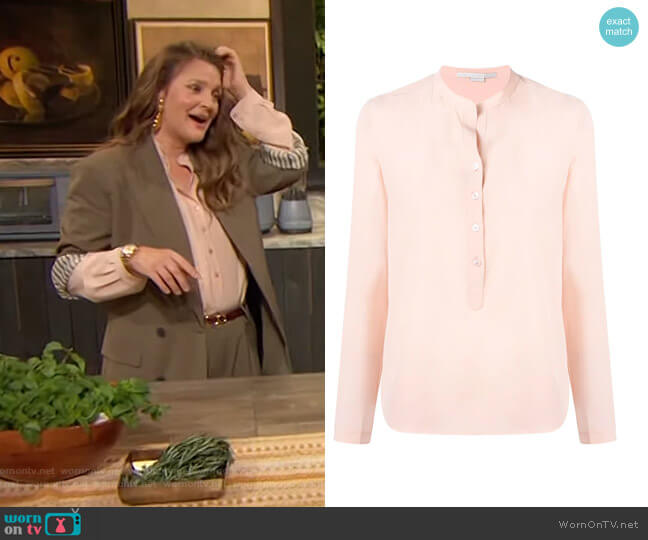 WornOnTV: Drew’s khaki double breasted blazer on The Drew Barrymore ...