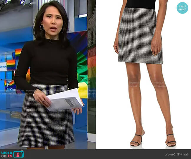 WornOnTV: Vicky’s black houndstooth mini skirt on NBC News Daily ...