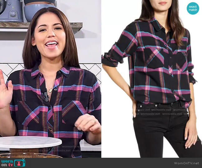 WornOnTV: Molly Yeh’s plaid shirt on The Drew Barrymore Show | Clothes ...