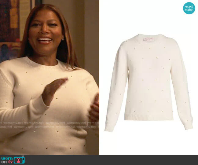 WornOnTV: Robyn’s white embellished sweater on The Equalizer | Queen ...