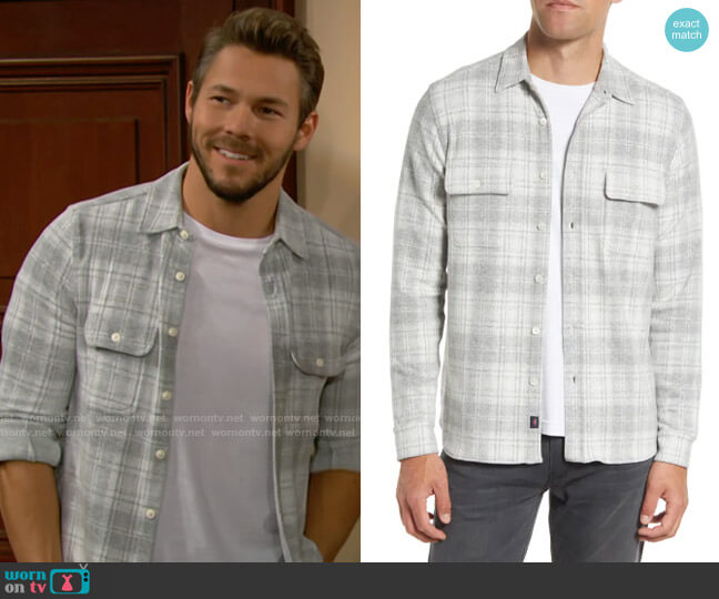 WornOnTV: Liam’s grey plaid shirt on The Bold and the Beautiful | Scott ...