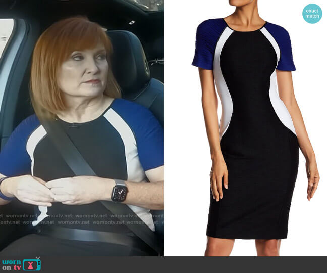 WornOnTV: Anna Werner’s black and blue colorblock dress on CBS Mornings ...