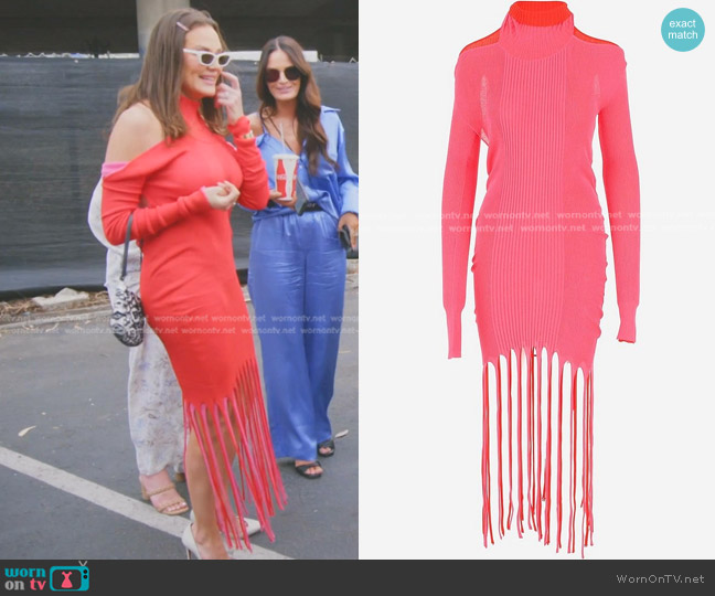 WornOnTV: Meredith’s red and pink fringed dress on The Real Housewives ...