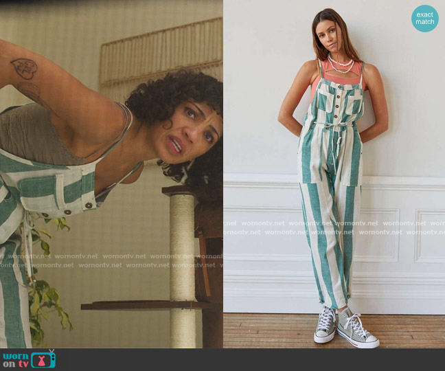 WornOnTV: Andi’s green striped overalls on Fantasy Island | Clothes and ...