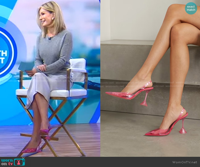 WornOnTV: Jennifer’s pink PVC pumps on Good Morning America | Dr ...