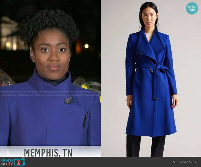 WornOnTV: Priscilla Thompson’s blue wrap coat on Today | Clothes and ...