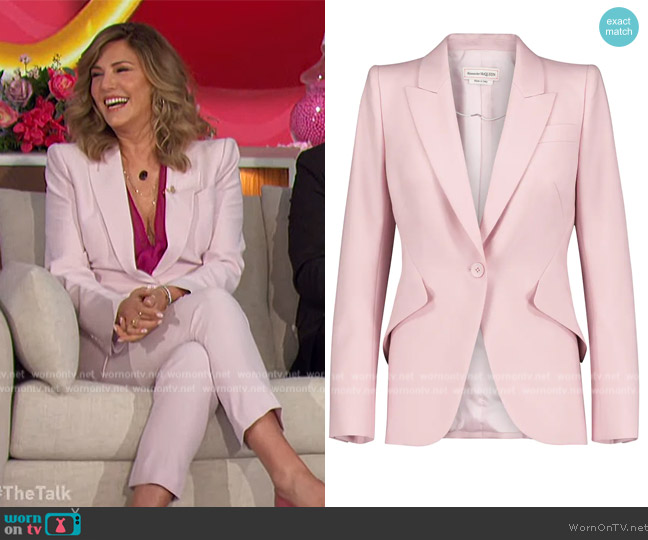 WornOnTV: Daisy Fuentes’s light pink blazer and pants on The Talk ...