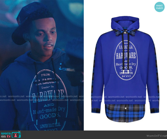 WornOnTV: Will’s blue printed hoodie on Bel-Air | Jabari Banks ...