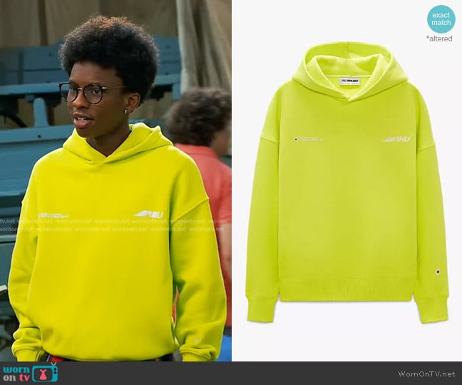 WornOnTV: Noah’s neon yellow hoodie and pants on Bunkd | Israel Johnson ...