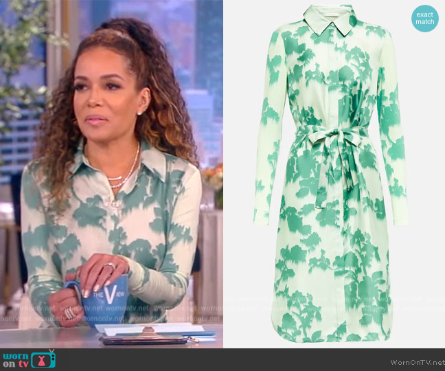 WornOnTV: Sunny’s white printed shirtdress on The View | Sunny Hostin | Clothes and Wardrobe from TV
