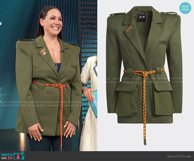 WornOnTV: Jene Luciani Sena’s green belted blazer on Access Hollywood ...