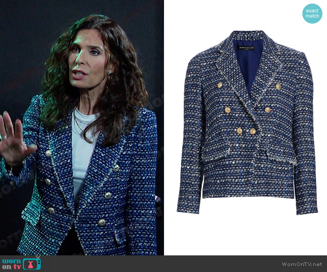 WornOnTV: Hope’s blue tweed blazer on Days of our Lives | Kristian ...