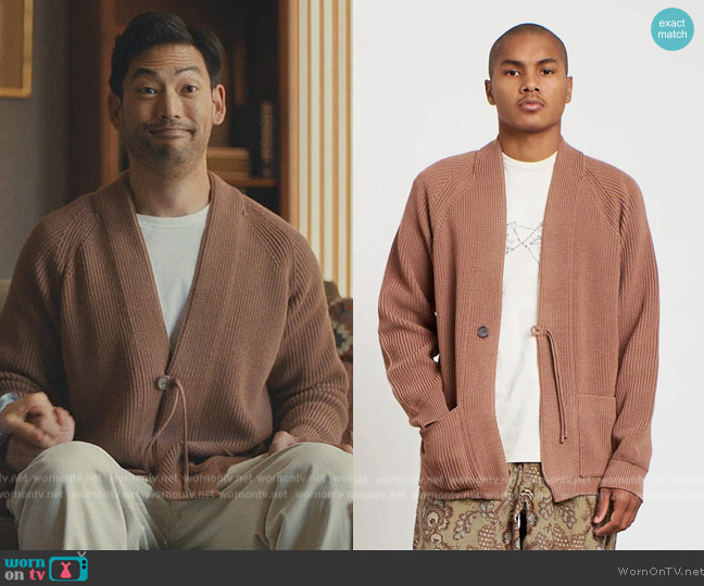 WornOnTV: George’s orange knit cardigan on Beef | Joseph Lee | Clothes ...