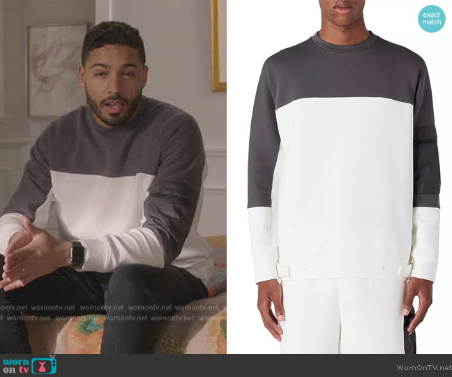 WornOnTV: Jordan’s colorblock sweatshirt on All American | Michael Evans Behling | Clothes and ...