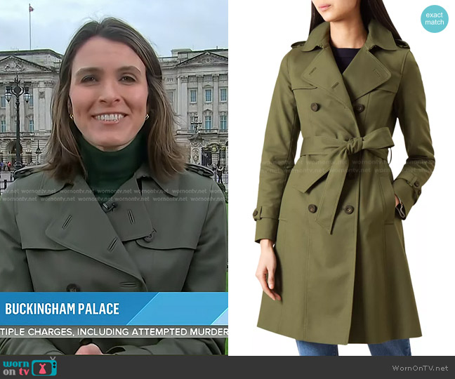 WornOnTV: Molly Hunter’s army green trench coat on Today | Molly Hunter ...