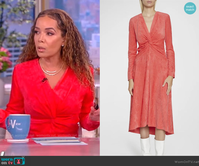 WornOnTV: Sunny’s red twisted front dress on The View | Sunny Hostin | Clothes and Wardrobe from TV