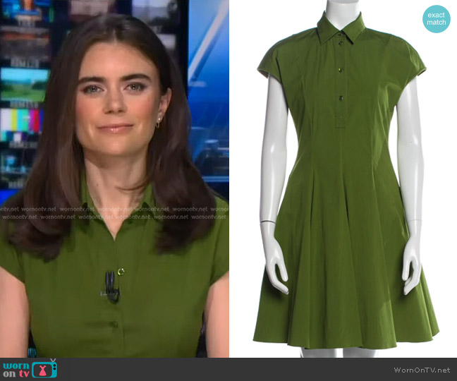 WornOnTV: Pippa Stevens’s green short sleeve dress on NBC News Daily ...