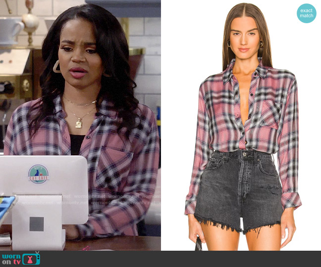 WornOnTV: Randi’s pink plaid shirt on Call Me Kat | Kyla Pratt ...
