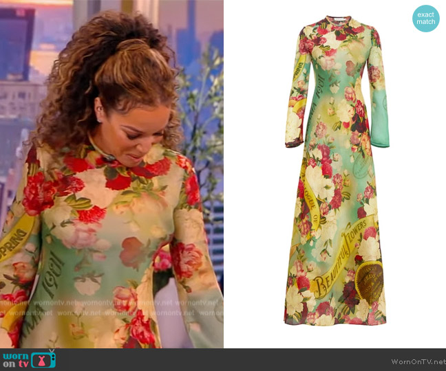 WornOnTV: Sunny’s floral mesh dress on The View | Sunny Hostin | Clothes and Wardrobe from TV