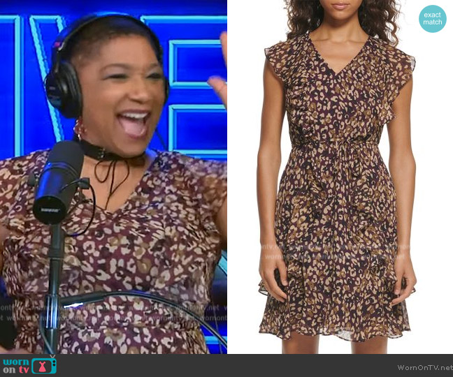 WornOnTV: Deja Vu’s floral print ruffled dress on Live with Kelly and ...