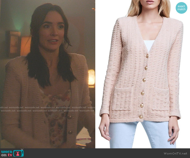 WornOnTV: Bess’s pink textured cardigan on Nancy Drew | Maddison ...