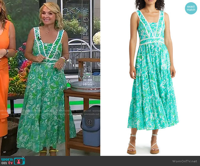 WornOnTV: Meaghan Murphy’s green floral print dress on Today | Clothes ...