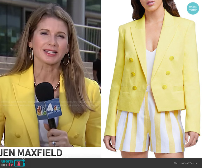 WornOnTV: Jen Maxfield’s yellow double breasted blazer on NBC News ...