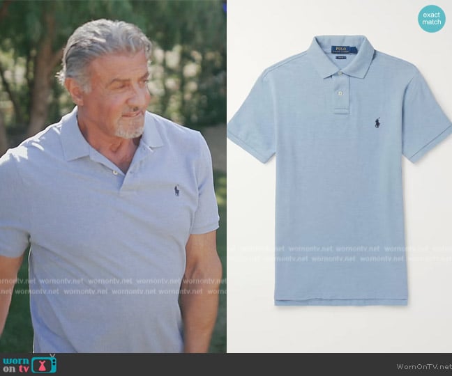 WornOnTV: Sylvester Stallone’s blue polo on The Family Stallone ...