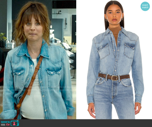 WornOnTV: Ava’s denim shirt on Based on a True Story | Kaley Cuoco ...