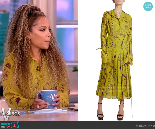 WornOnTV: Sunny’s yellow floral print dress on The View | Sunny Hostin | Clothes and Wardrobe ...