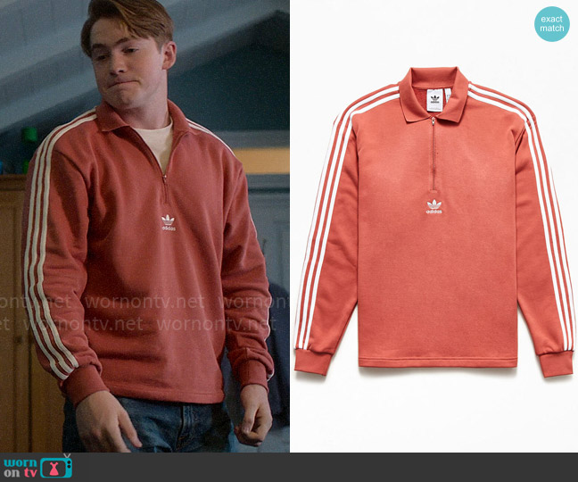 WornOnTV: Nick’s coral half zip Adidas pullover on Riverdale | Kit ...