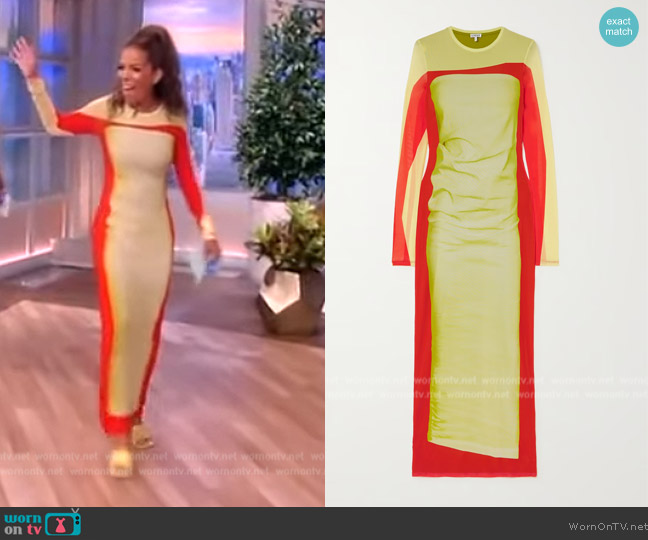 WornOnTV: Sunny’s yellow and red mesh dress on The View | Sunny Hostin | Clothes and Wardrobe ...