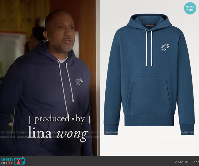WornOnTV: Derek Wright’s blue hoodie and sweatpants on Grown-ish | Clothes and Wardrobe from TV