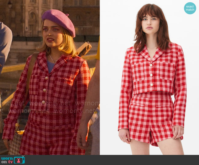 WornOnTV: Imogen’s red checked outfit in Paris on Heartstopper | Rhea ...