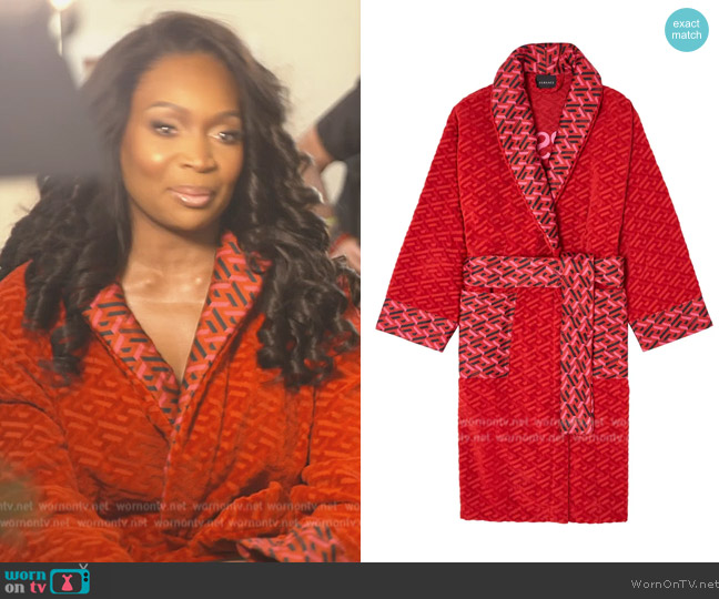 WornOnTV: Marlo’s red monogram logo robe on The Real Housewives of ...