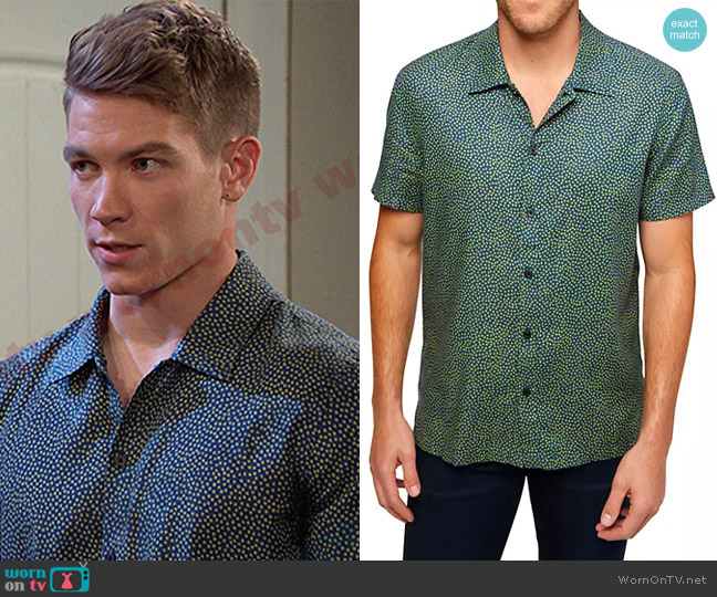 WornOnTV: Tripp’s green dot print shirt on Days of our Lives | Lucas ...