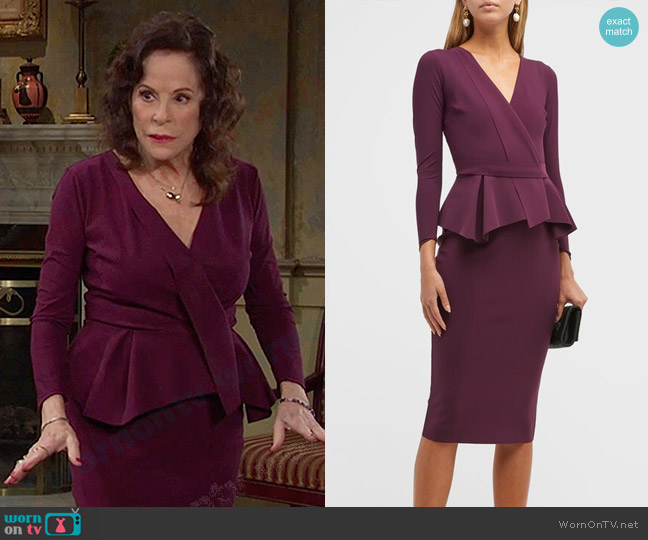 WornOnTV: Vivian’s purple peplum dress on Days of our Lives | Louise ...