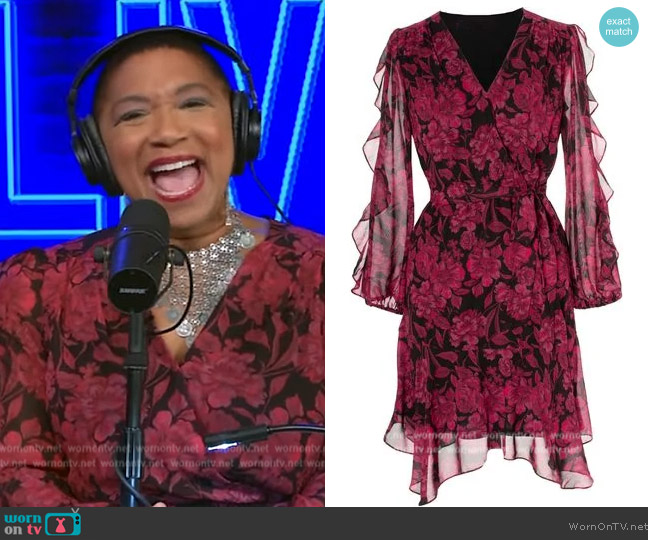 WornOnTV: Deja Vu’s floral print ruffle dress on Live with Kelly and ...