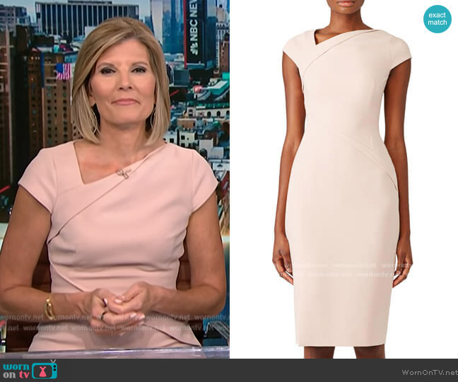 WornOnTV: Kate Snow’s pink asymmetric neckline dress on NBC News Daily ...