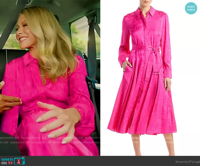WornOnTV: Kelly’s pink shirtdress on Live with Kelly and Mark | Kelly ...