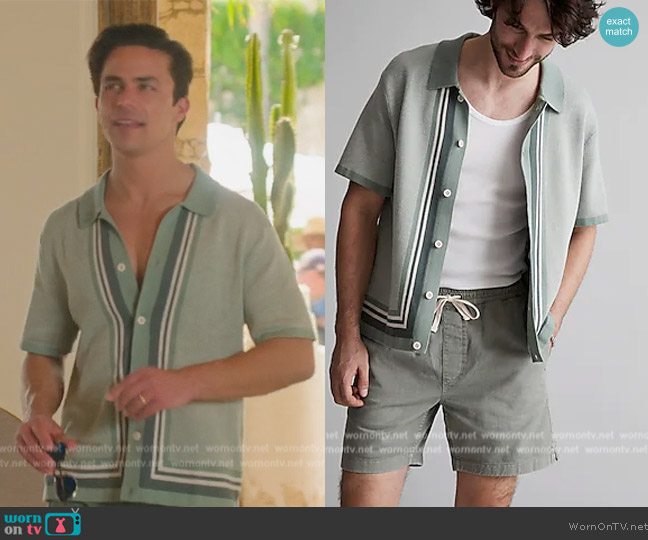 WornOnTV: Gio Helou’s green stripe polo on Selling the OC | Clothes and ...