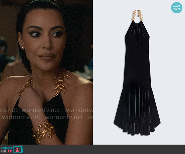 WornOnTV: Siobhan’s halter gown with gold detail on American Horror ...