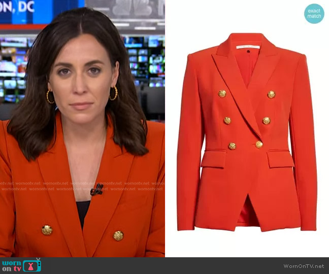 WornOnTV: Hallie Jackson’s red double breasted blazer on NBC News Daily | Clothes and Wardrobe ...
