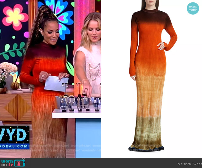 WornOnTV: Sunny’s red ombre maxi dress on The View | Sunny Hostin | Clothes and Wardrobe from TV