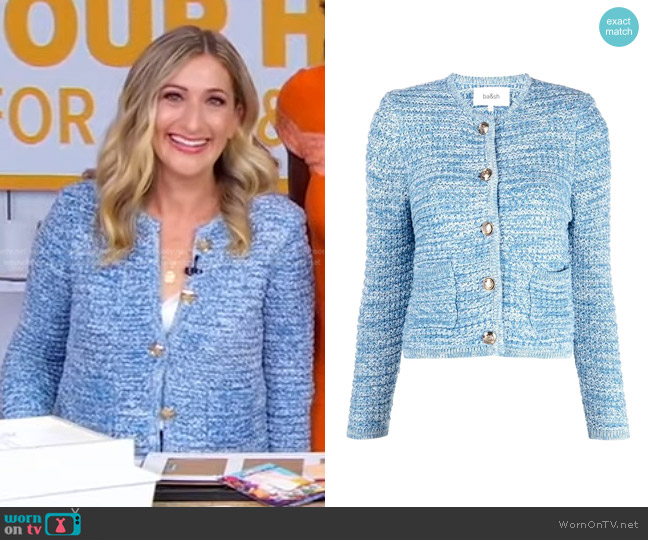 WornOnTV: Shira Gill’s blue knit cardigan on Good Morning America ...