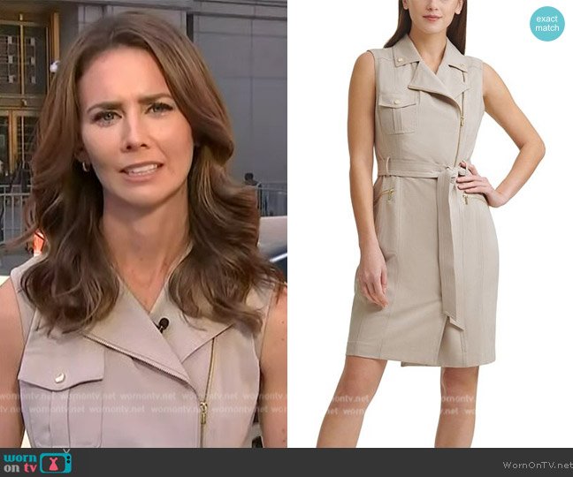 WornOnTV: Kate Rooney’s beige trench dress on NBC News Daily | Clothes ...