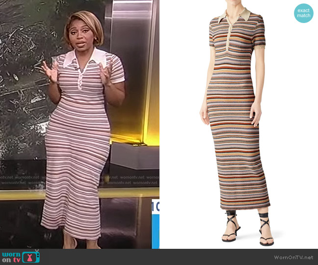 WornOnTV: Somara Theodore’s striped polo dress on Good Morning America ...