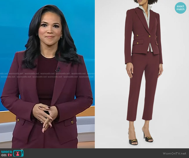 WornOnTV: Laura’s burgundy pant suit on Today | Laura Jarrett | Clothes ...