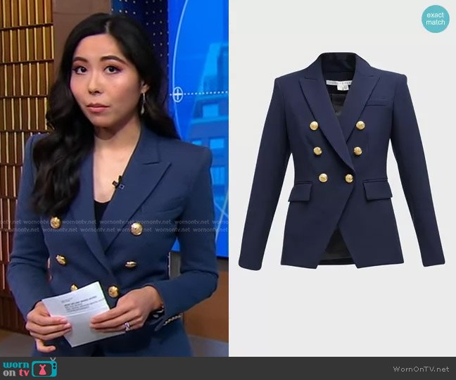 WornOnTV: Selina Wang’s navy blazer with gold buttons on Good Morning ...